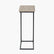 Soho Natural Oak and Black Metal Side Table – Pagazzi