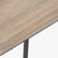 Soho Natural Oak and Black Metal Side Table – Pagazzi