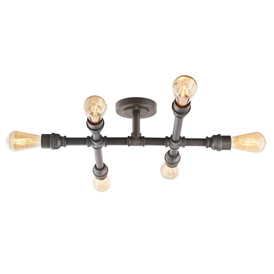 Pipe 6 Light Semi Flush Ceiling Light – Pagazzi
