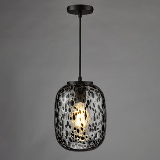 Gethin Matte Black & Confetti Glass Pendant Ceiling Light – Pagazzi
