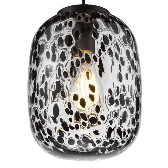 Gethin Matte Black & Confetti Glass Pendant Ceiling Light – Pagazzi