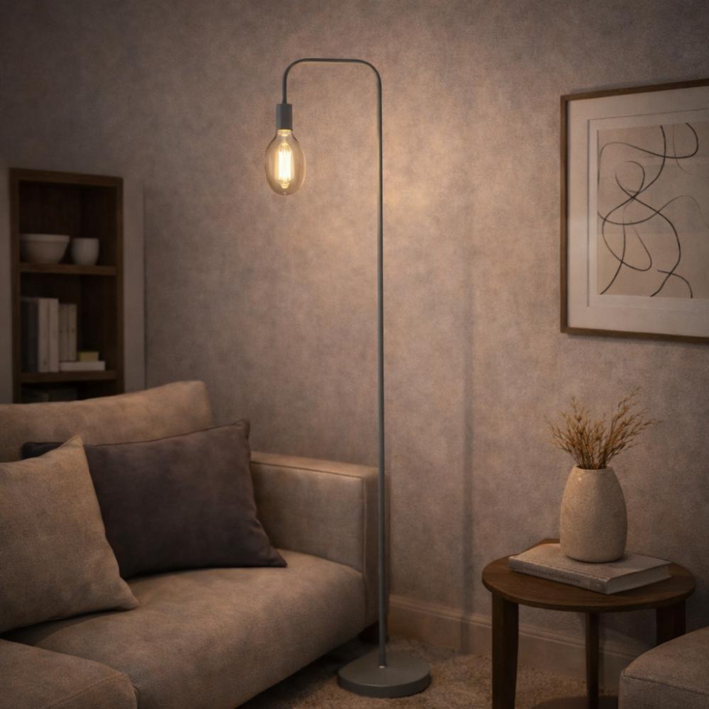 Knox Matte Grey Floor Lamp – Pagazzi