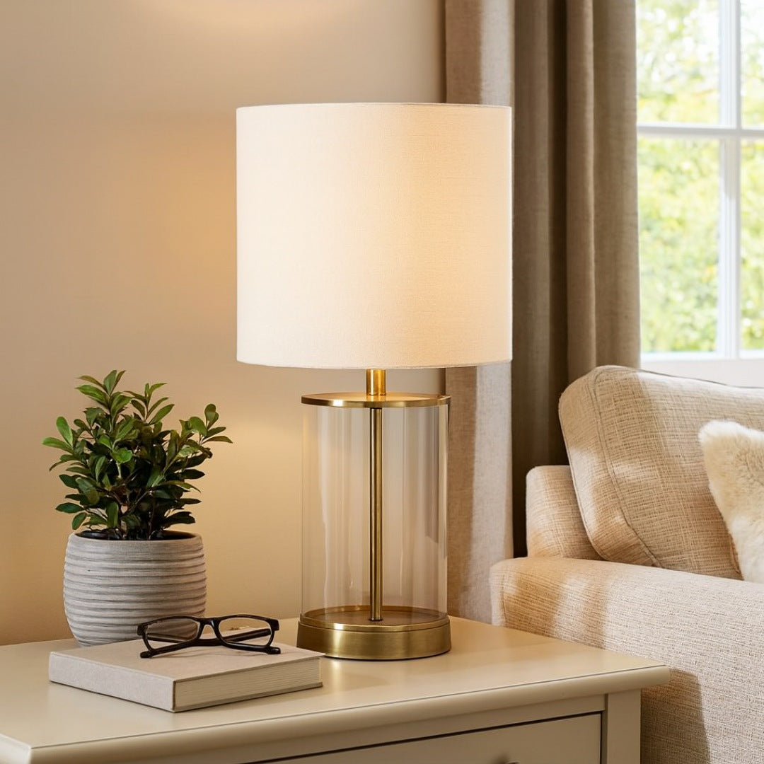 Adelia Antique Brass Small Table Lamp – Pagazzi