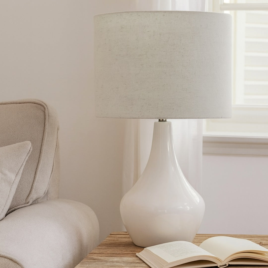 Odette White Table Lamp – Pagazzi