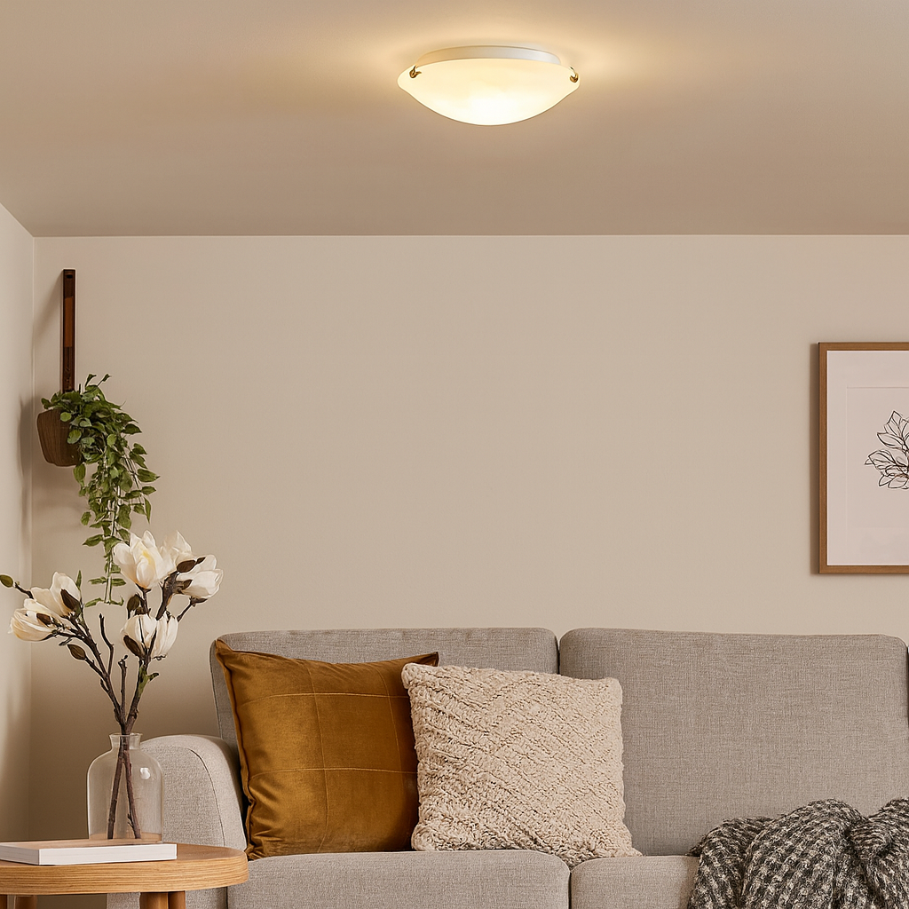 Kent 2 Light Flush Ceiling Light Antique Brass – Pagazzi